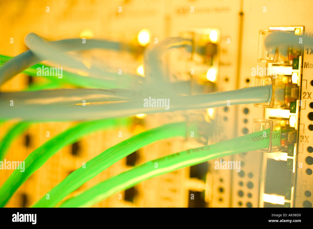 Computer Wires 10 Stock Photo - Alamy