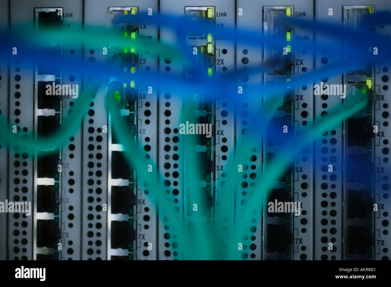 Computer Wires 11 Stock Photo - Alamy