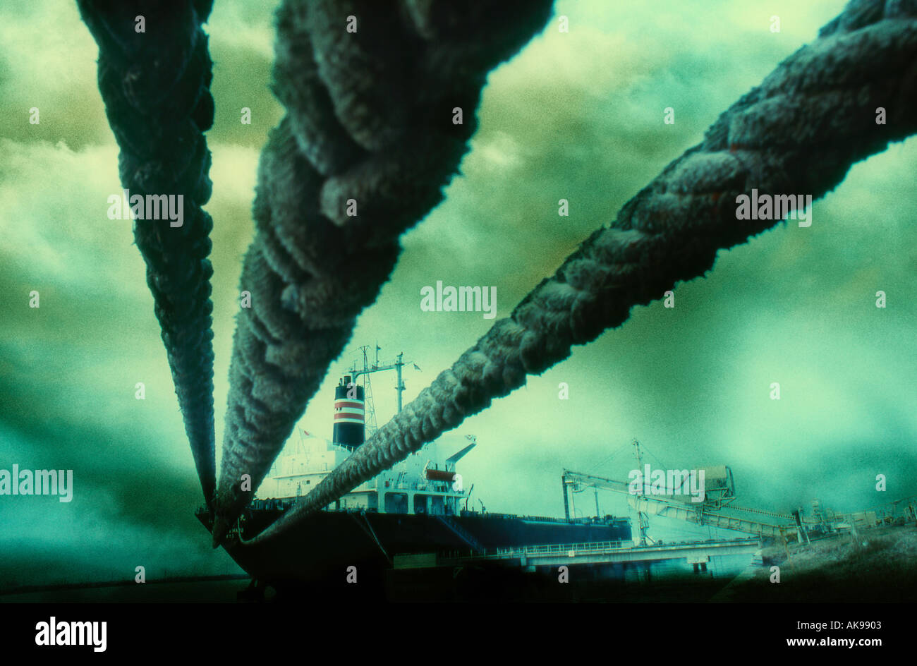 Three Rope Anchor Stock Photo - Alamy