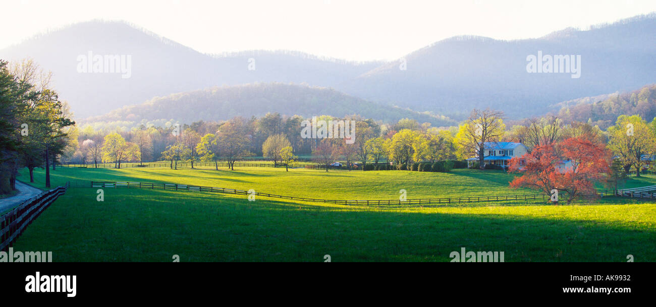 Virgina Farm and Hills Stock Photo - Alamy