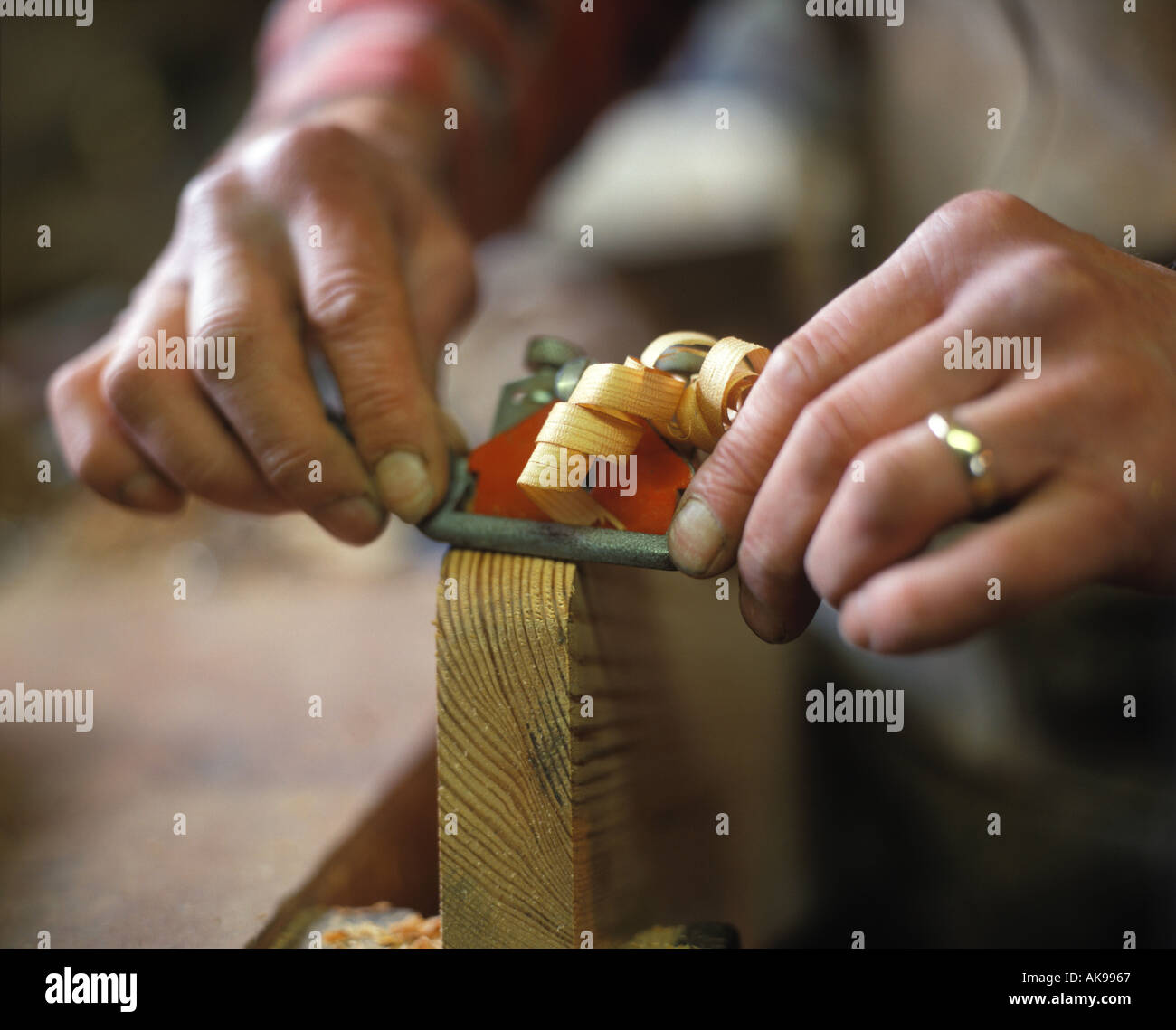 Close up carpenters hands working hi-res stock photography and images ...