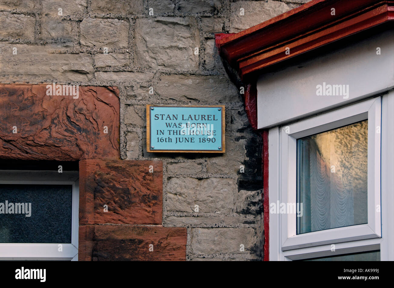 Birthplace of Stan Laurel, film comic actor, 3 Argyle Street, Ulverston ...