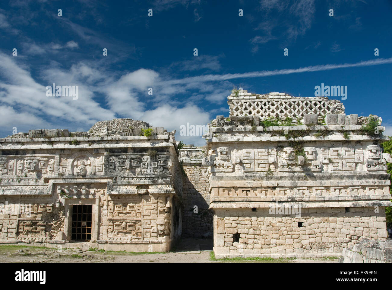 Puuc Style Decoration on The Nunnery Monjas Building Chichen Itza ...