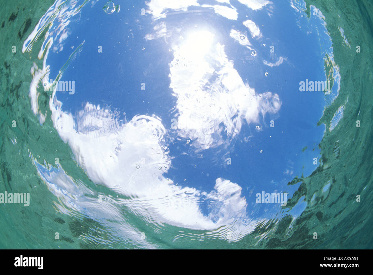 Underwater sky cloud Stock Photo - Alamy