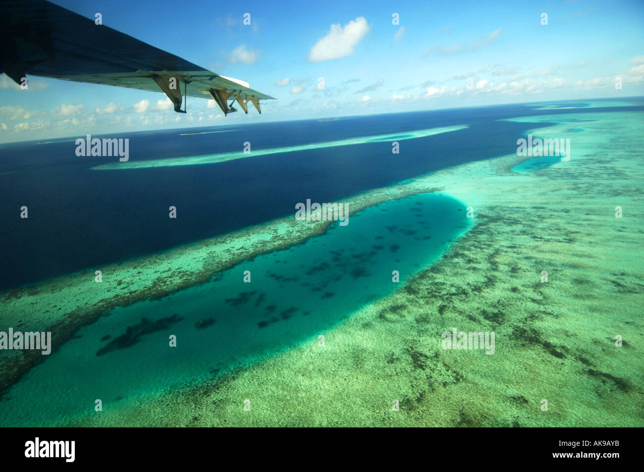 Maldives aerial shot of atol in the Indian Ocean Stock Photo - Alamy