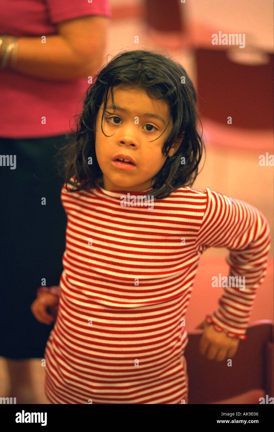 Girl age 8 at Youth Express 10th Anniversary party. St Paul Minnesota ...