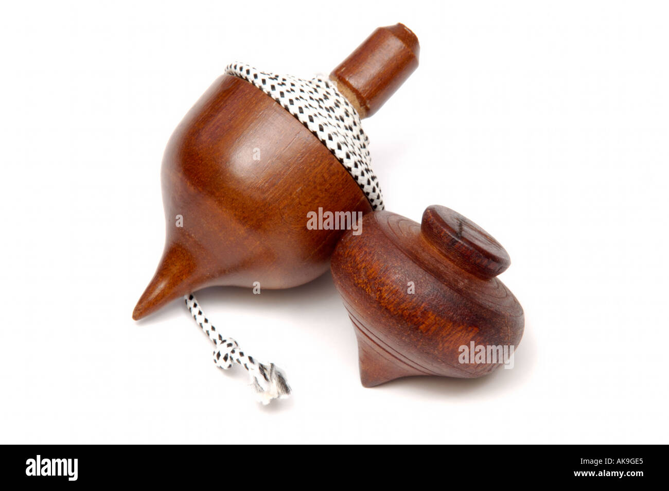 Wooden Malaysian spinning top Stock Photo - Alamy