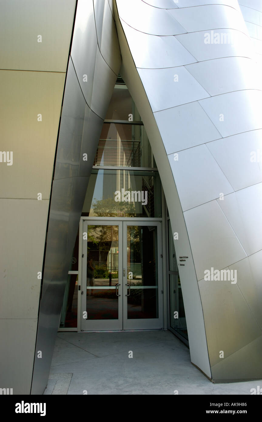 Lateral entrance to Walt Disney Concert Hall Downtown Los Angeles Stock ...