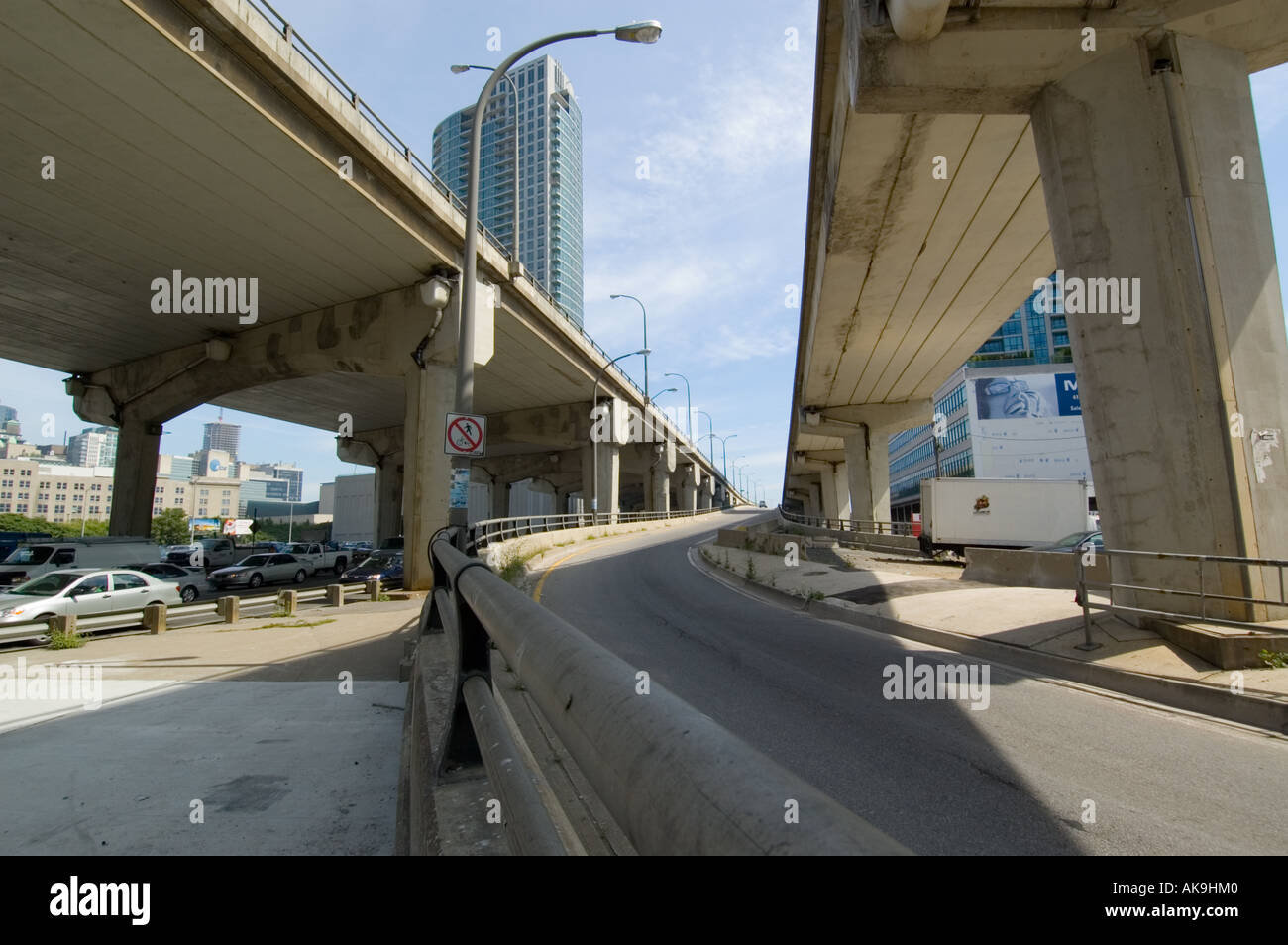 Highway on ramp Stock Photo - Alamy
