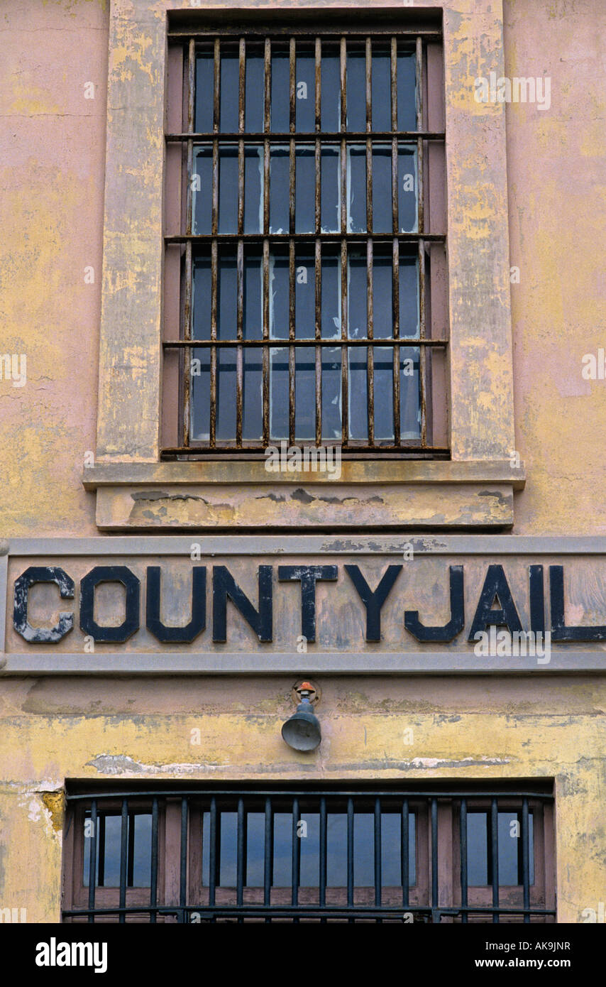 Astoria County jail prison facility bars on windows downtown Astoria ...
