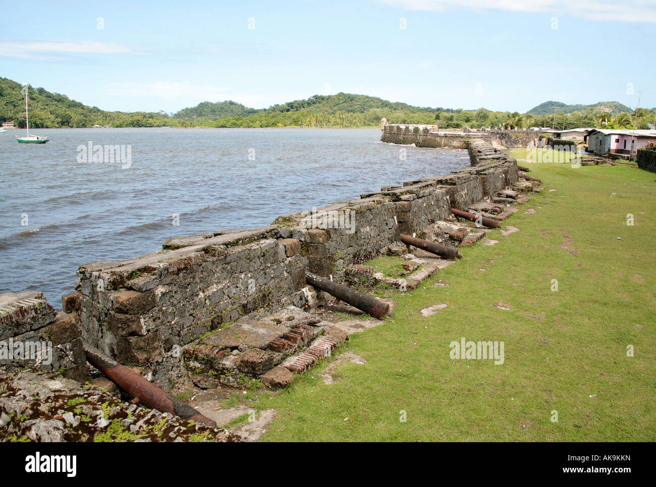 San Jeronimo fortress ruins at Portobelo Colon Province Panama Stock ...