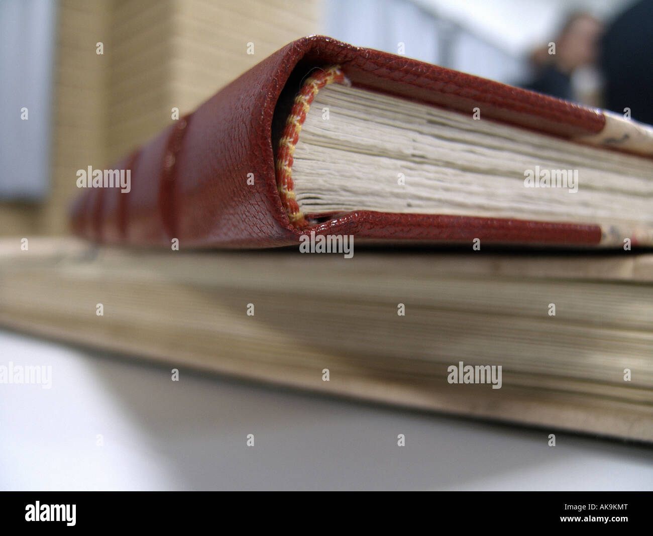 Detail of a couple of handmade books Stock Photo - Alamy