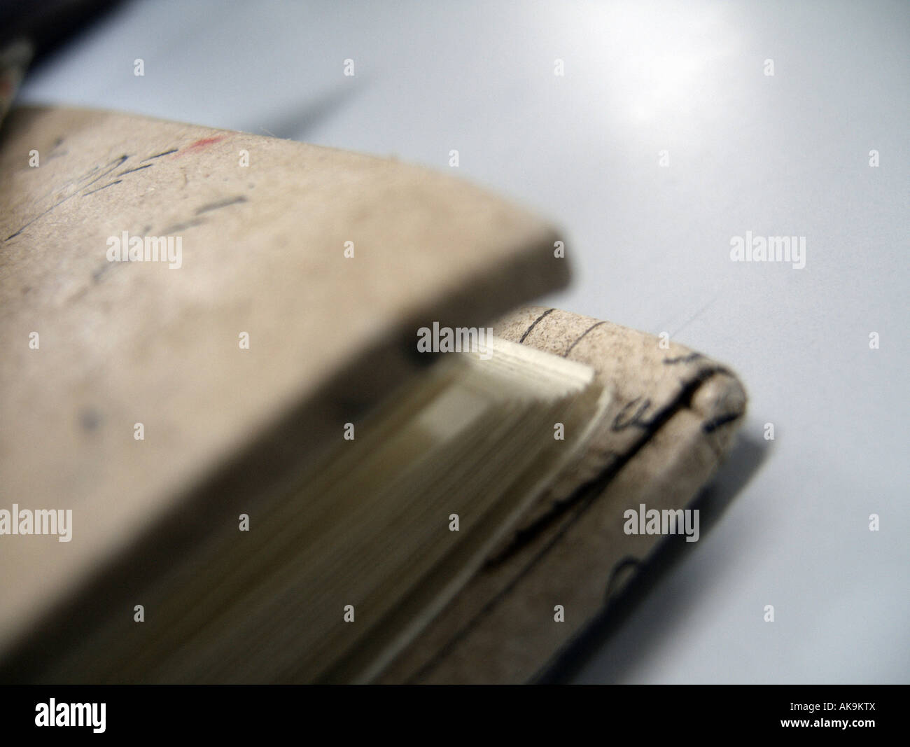Detail of a couple of handmade books Stock Photo - Alamy