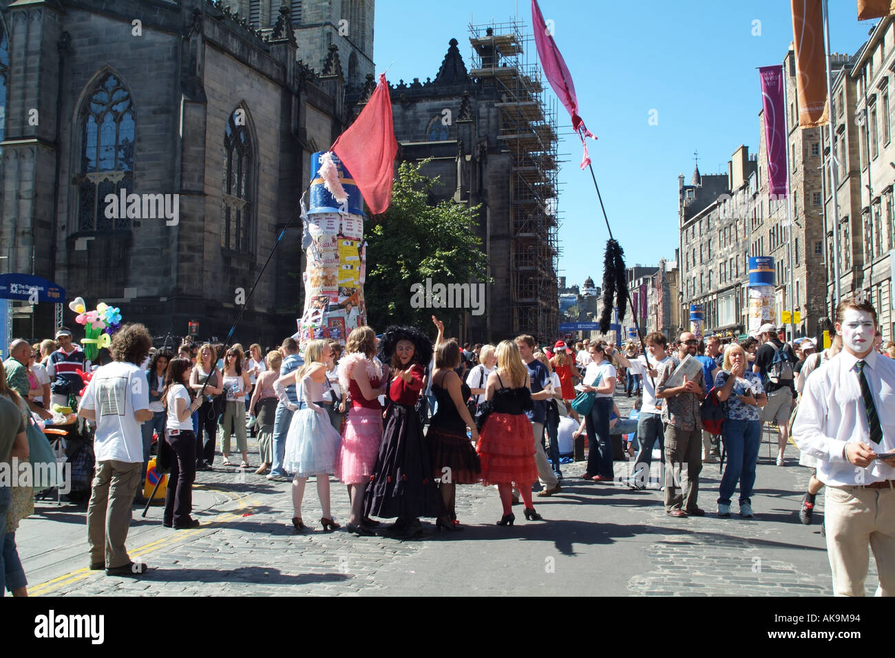 Edinburgh International Festival Scotland UK Europe street scene faces ...