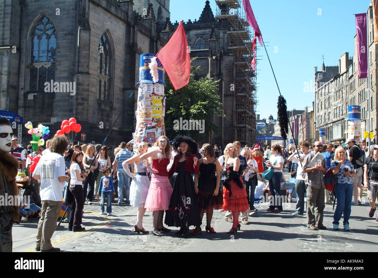 Edinburgh International Festival Scotland UK Europe street scene faces ...