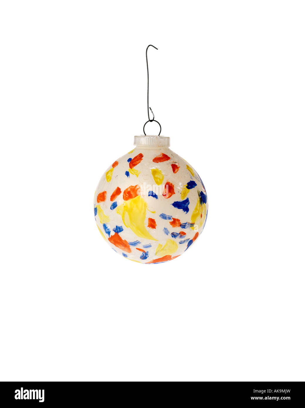 Painted christmas tree decorated Cut Out Stock Images & Pictures - Alamy