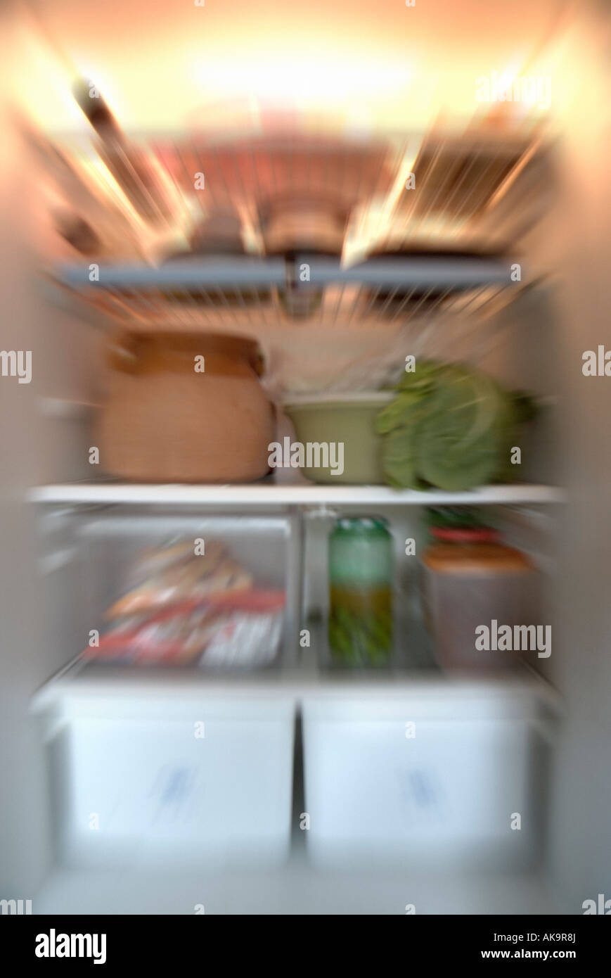 Inside a domestic fridge Stock Photo - Alamy