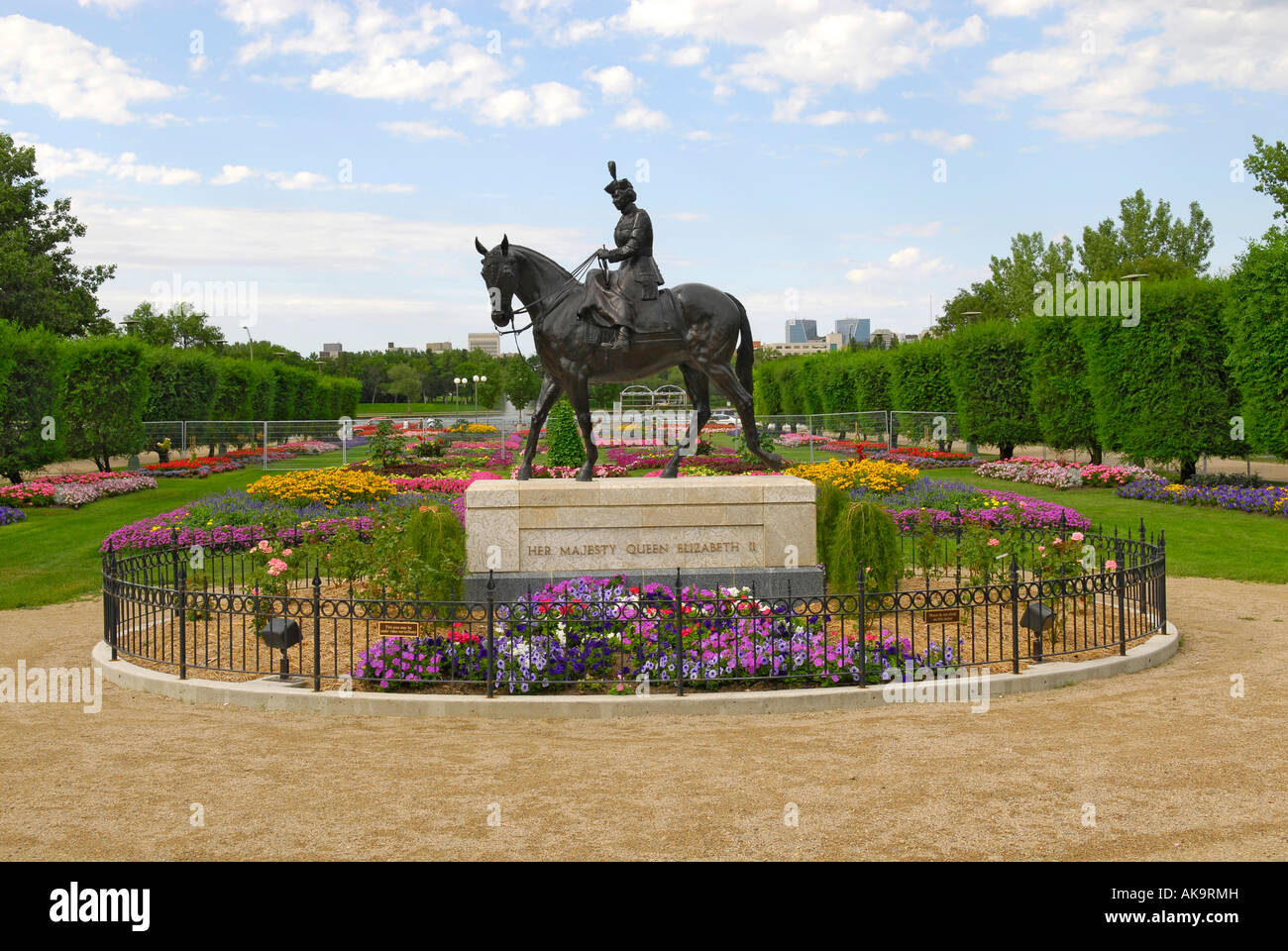 Queen Elizabeth II Statue and Centennial Gardens Provincial Capital ...