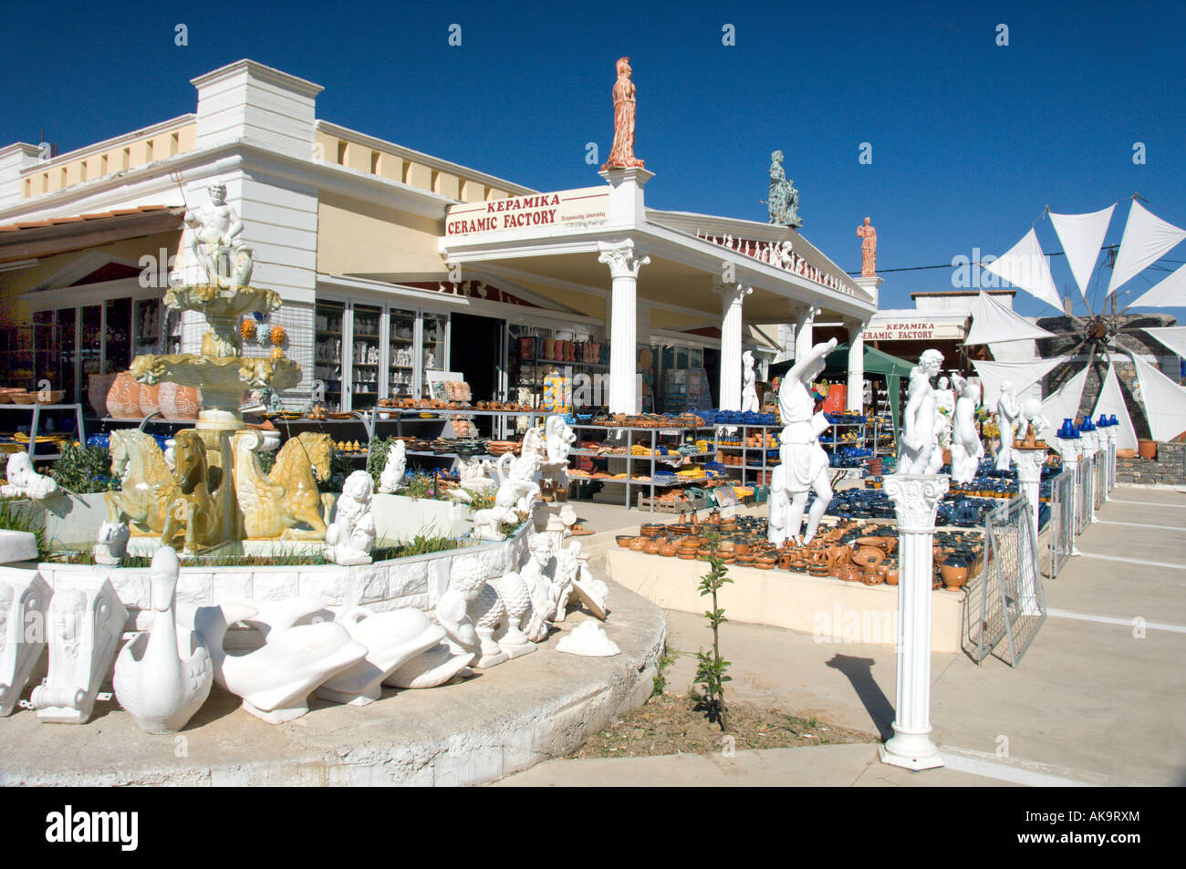 The Kepamika Ceramic Factory displays sculptures statues and artwork on ...