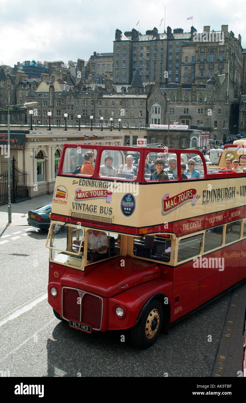 Vintage open top bus bus hi-res stock photography and images - Alamy