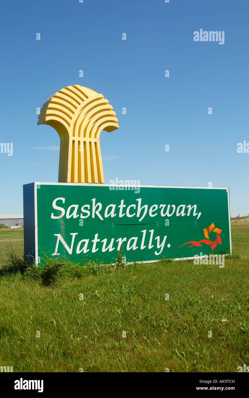 Welcome to Saskatchewan Canada sign Stock Photo - Alamy