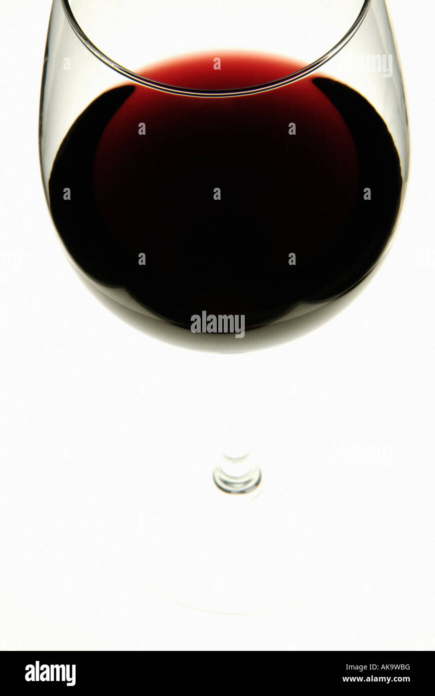 A red wine glass Stock Photo - Alamy