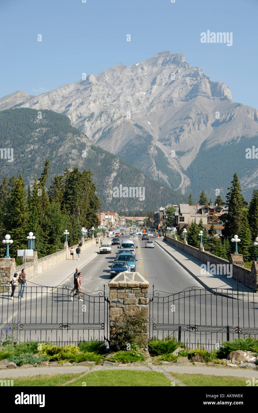Downtown Banff Alberta Canada Canadian Rockies Canadian Rocky Mountains ...