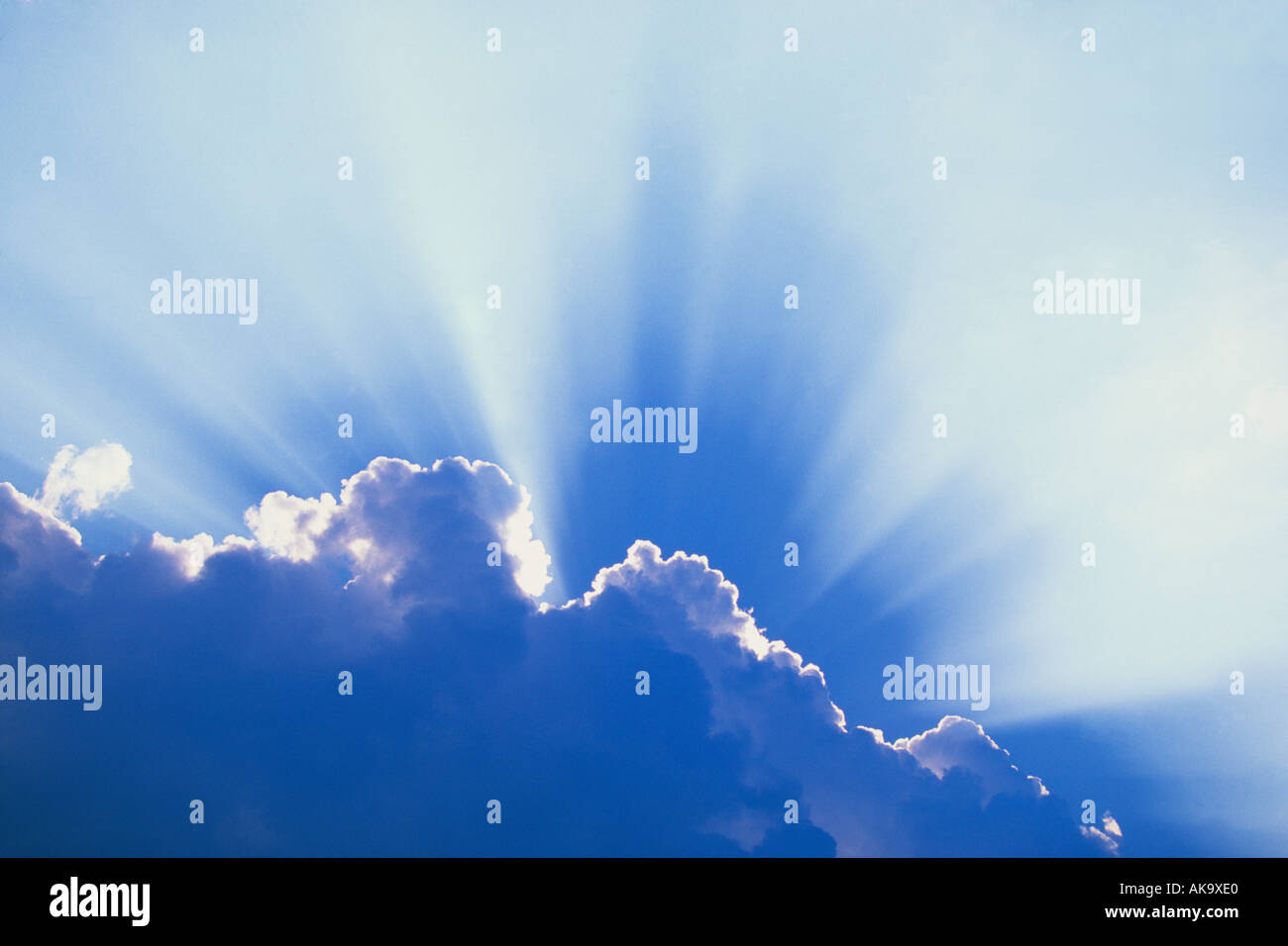 Rays light peeking through clouds hi-res stock photography and images ...