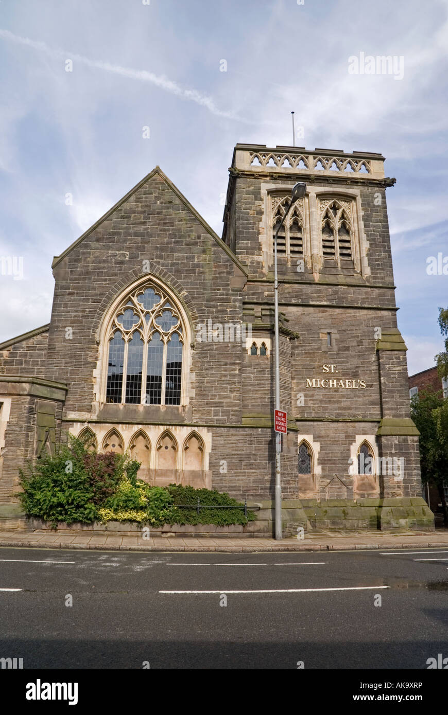 View of Saint Michaels church in Derby city centre Stock Photo - Alamy