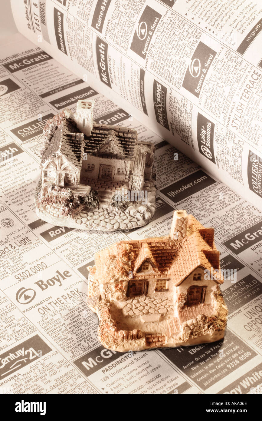 House figurines hi-res stock photography and images - Alamy