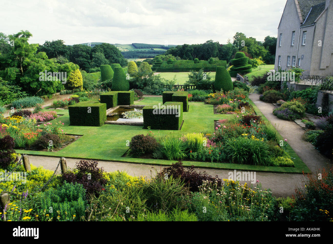 Yew Topiary Crathes Castle High Resolution Stock Photography and Images ...