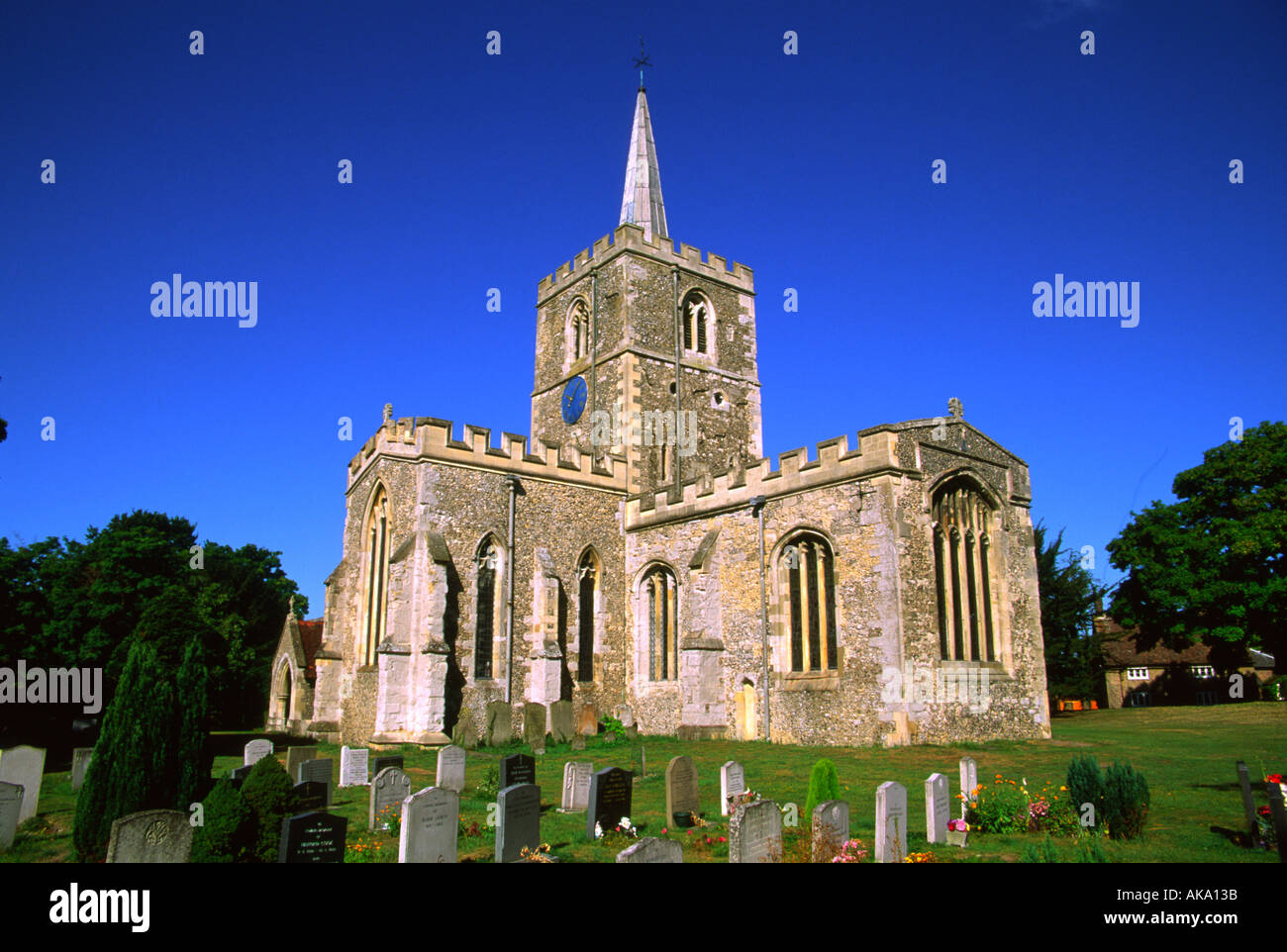 St Mary the Virgin Parish Church - Ivinghoe - Buckinghamshire Stock ...