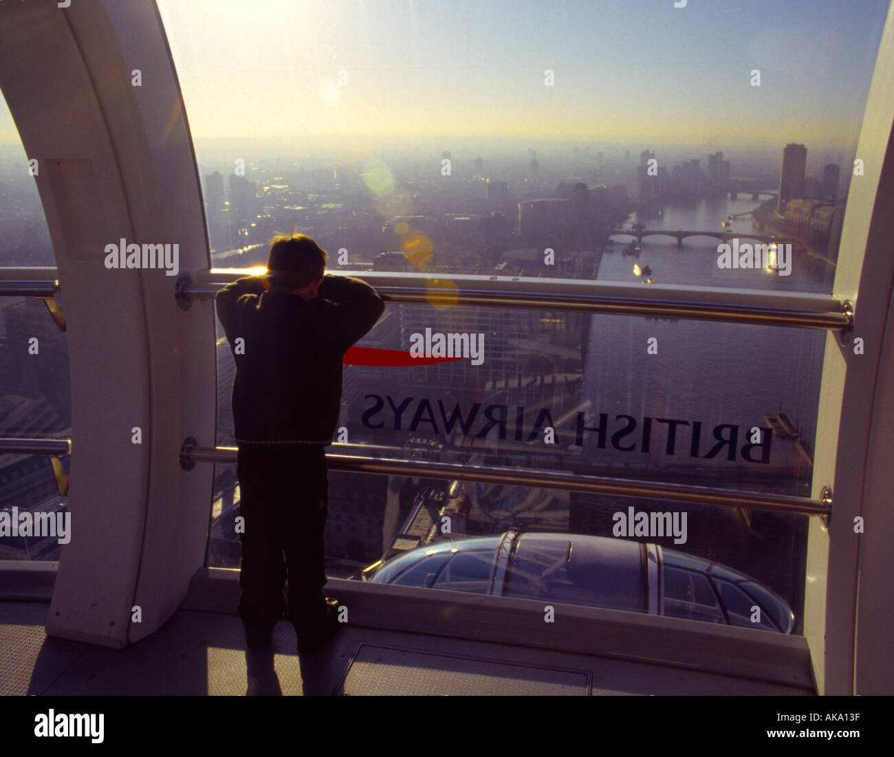 View from London Eye Capsule Stock Photo - Alamy