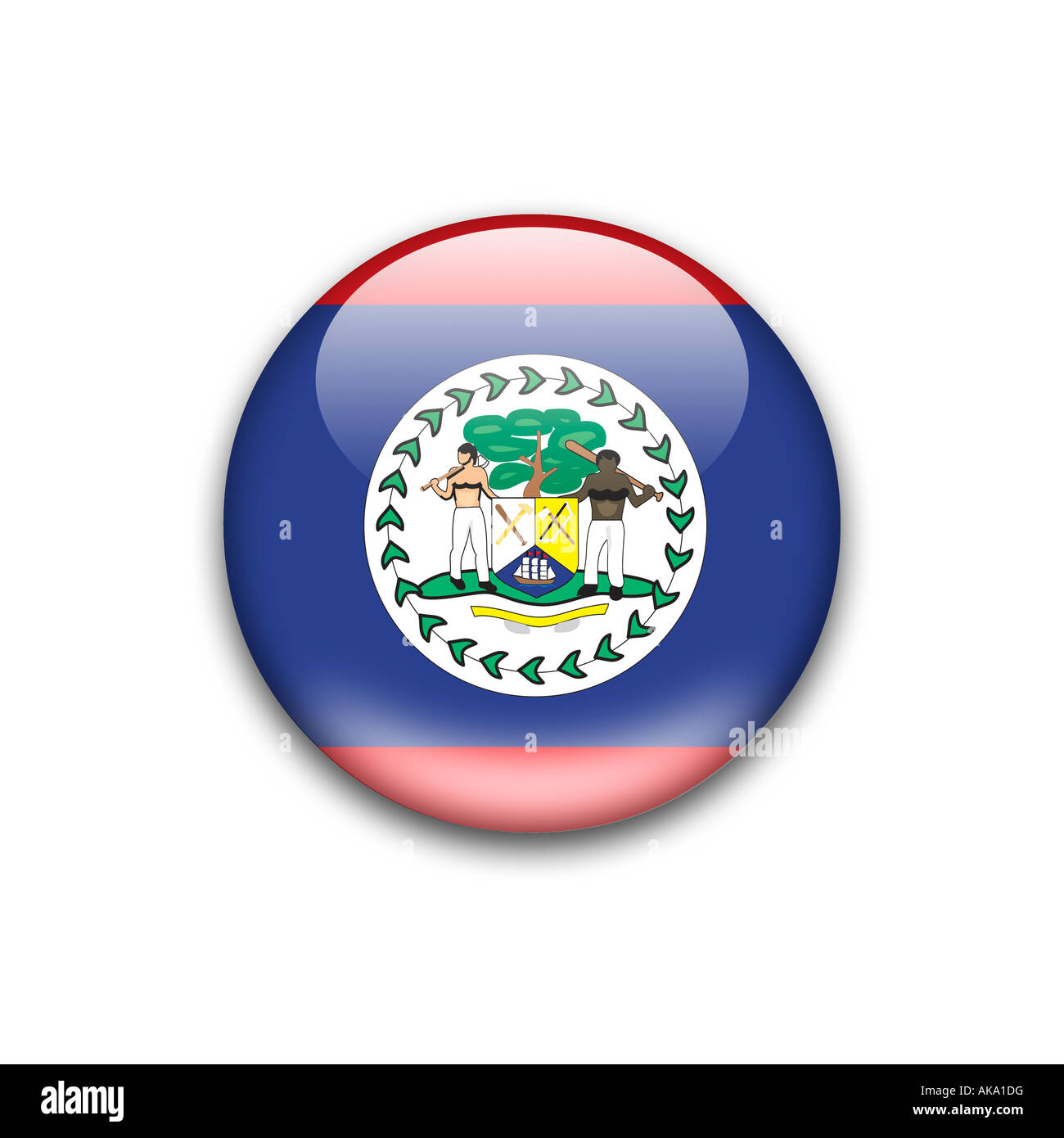 Flag of Belize Stock Photo - Alamy
