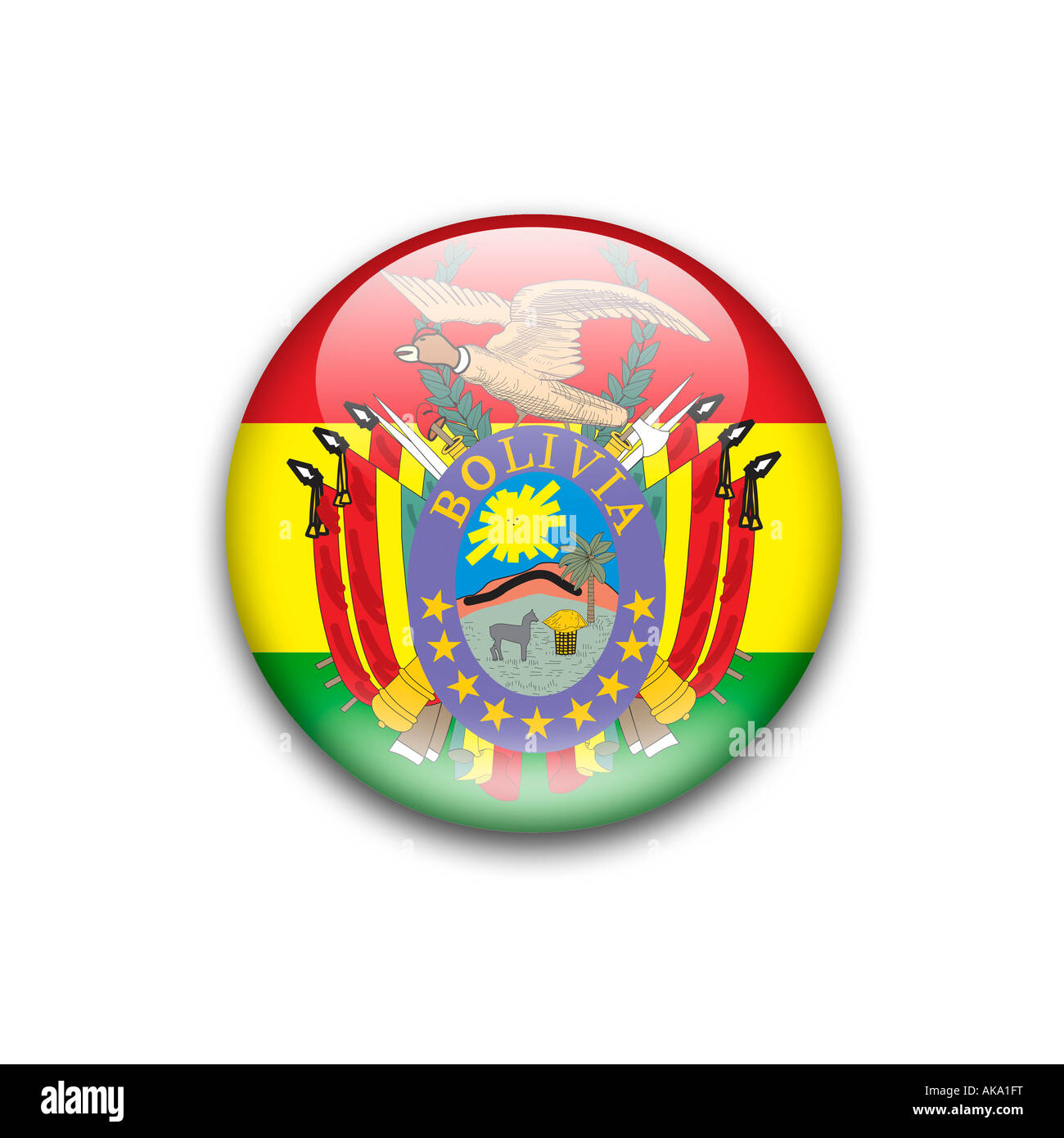 Bolivia Flag Emblem