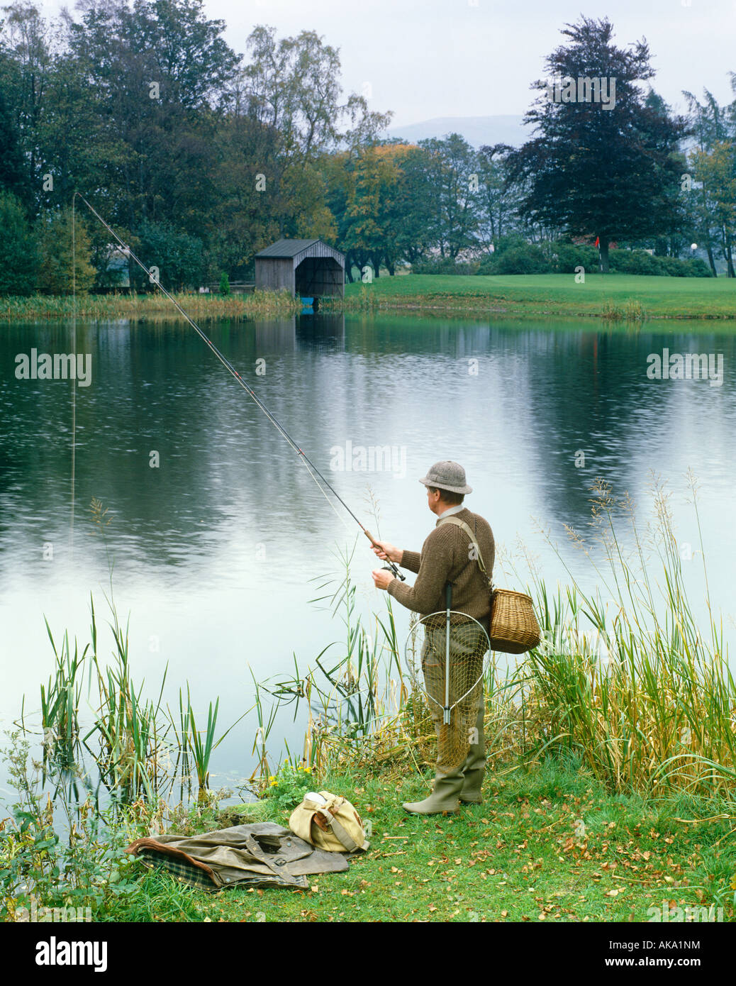 Angler, on Bankside Stock Photo - Alamy