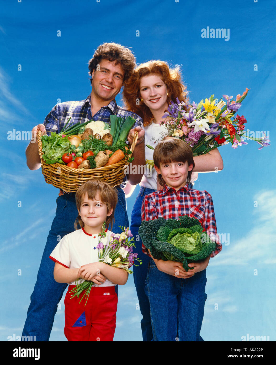 Family at allotment plot hi-res stock photography and images - Alamy