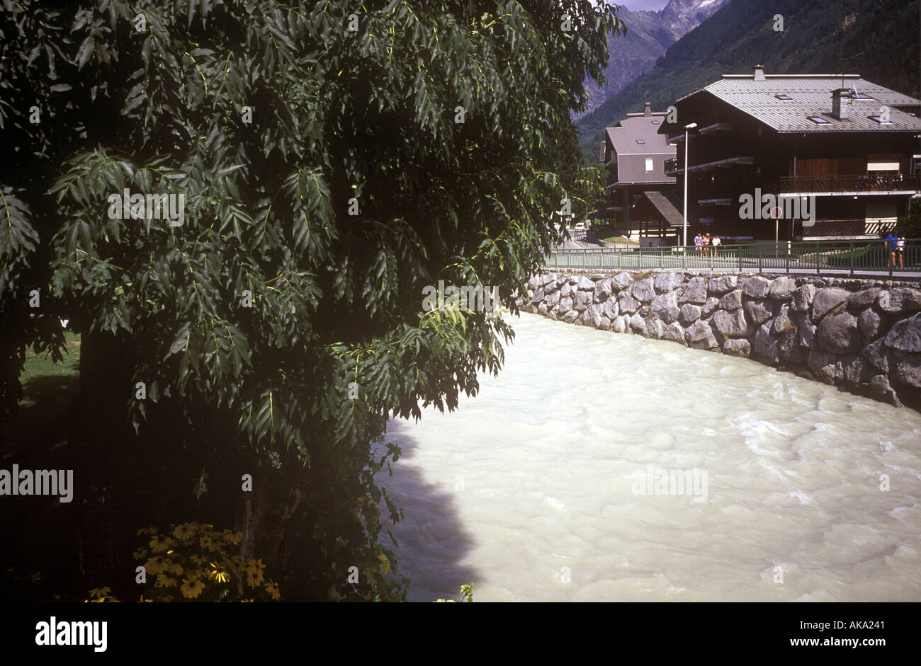 River at Chamonix Stock Photo - Alamy