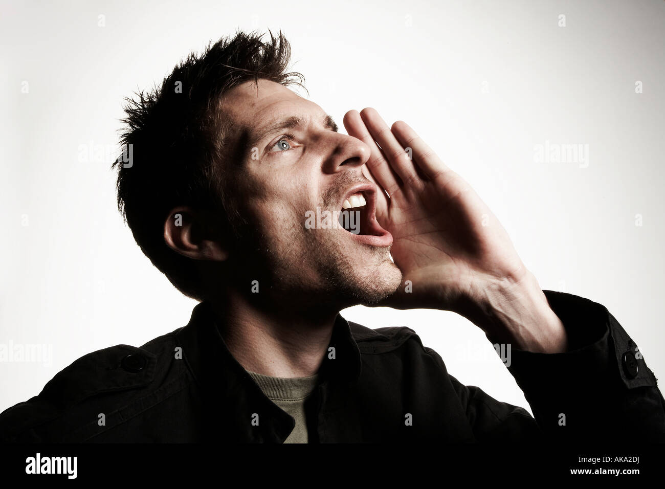 And shout hi-res stock photography and images - Alamy