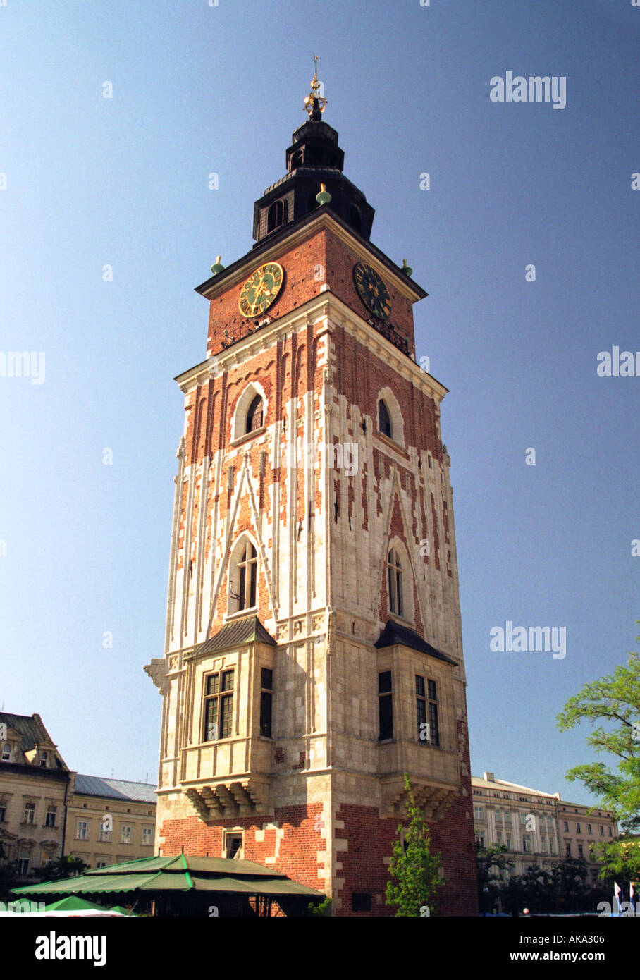 Town hall Tower market square krakow Stock Photo - Alamy