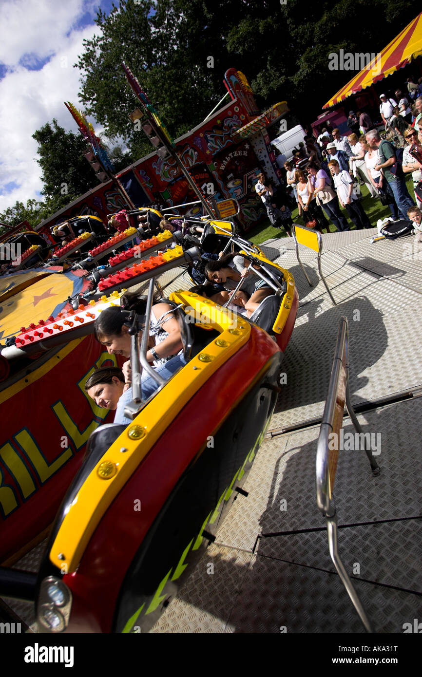 Funfair rides at the annual fair held on the Glebe - Bowness Bay on ...