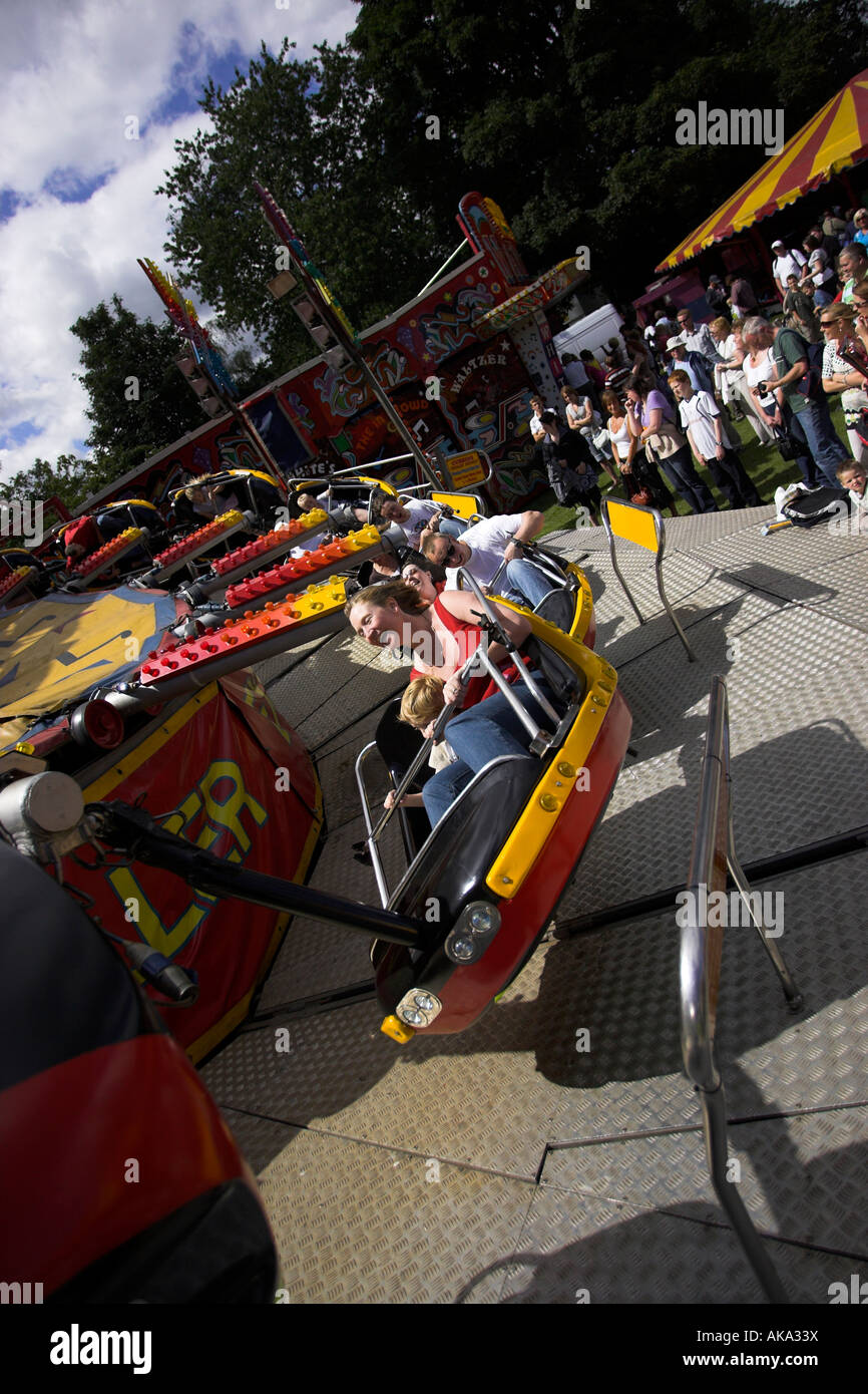 Funfair rides at the annual fair held on the Glebe - Bowness Bay on ...