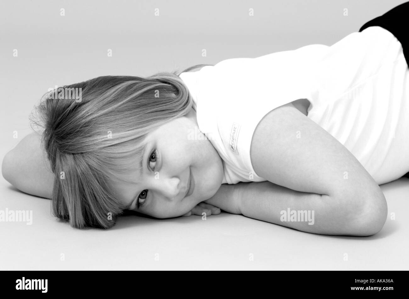 Angel Face portrait of young girl Stock Photo - Alamy
