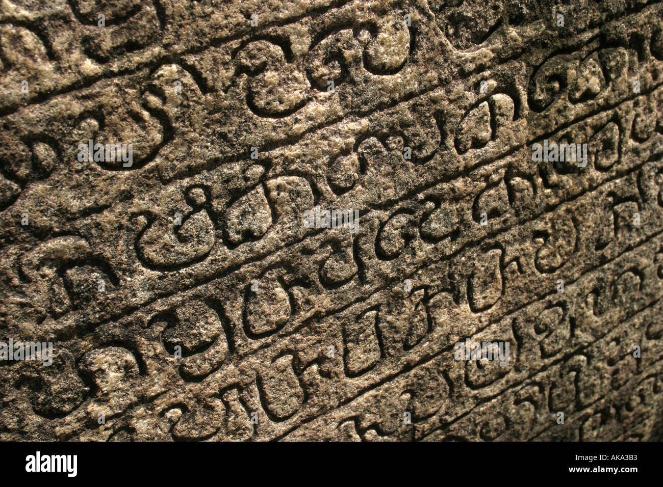 Ancient Singhalese inscription in a hatadage Polunnaruwa Sri Lanka ...