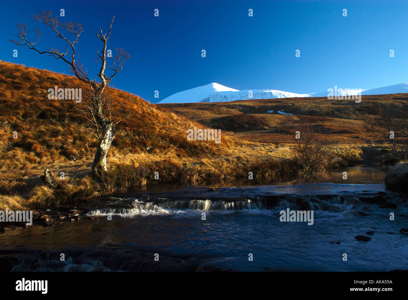 Ben Klibreck and river Sutherland Scotland Stock Photo - Alamy