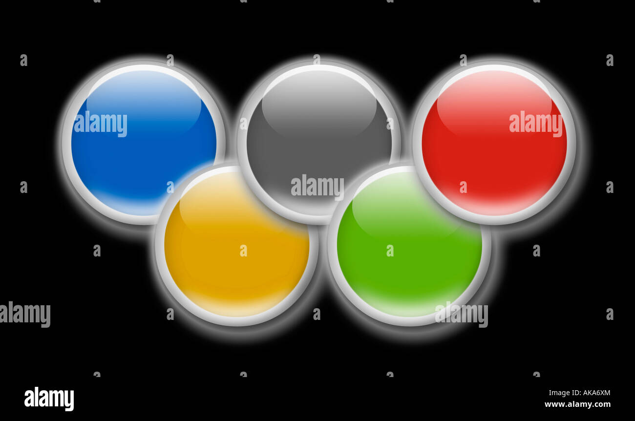 Olympic games movement flag hi-res stock photography and images - Alamy