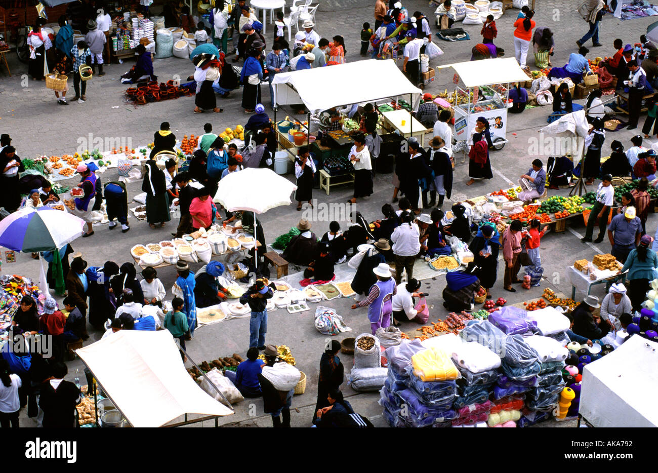 Otavalo market. Ecuador Stock Photo - Alamy