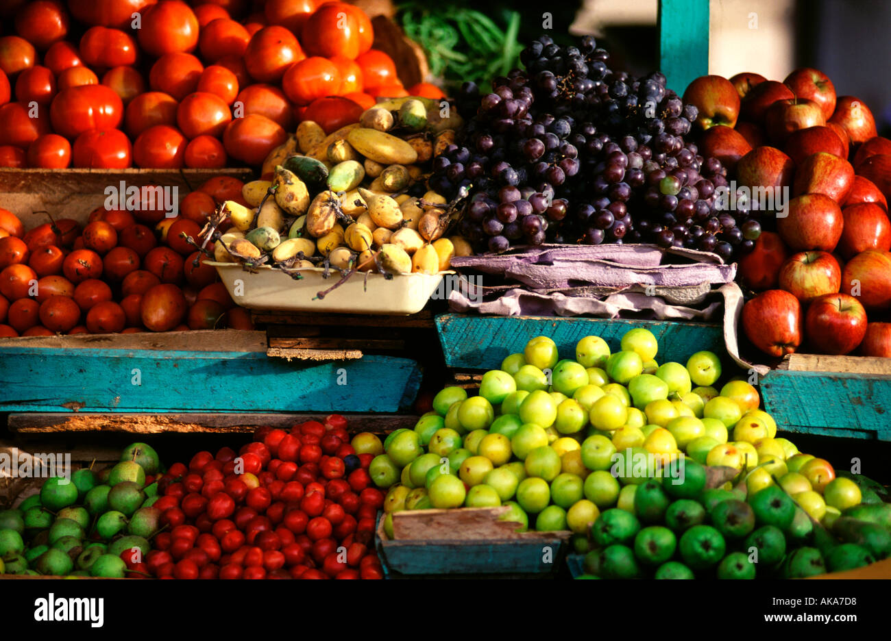 Fruit and vegetables. Food market. Cuenca. Ecuador Stock Photo - Alamy
