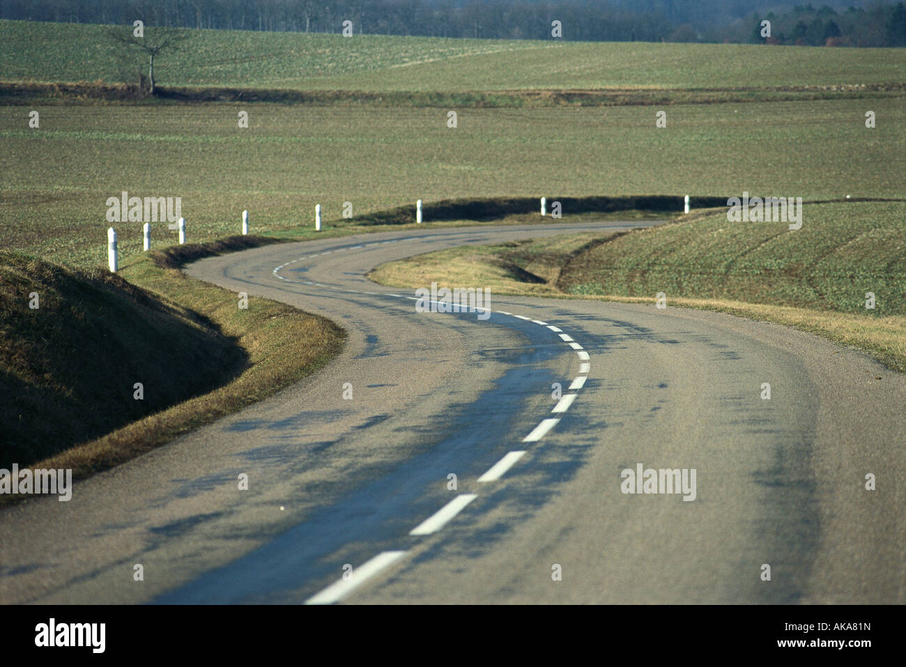 Secondary road curves hi-res stock photography and images - Alamy