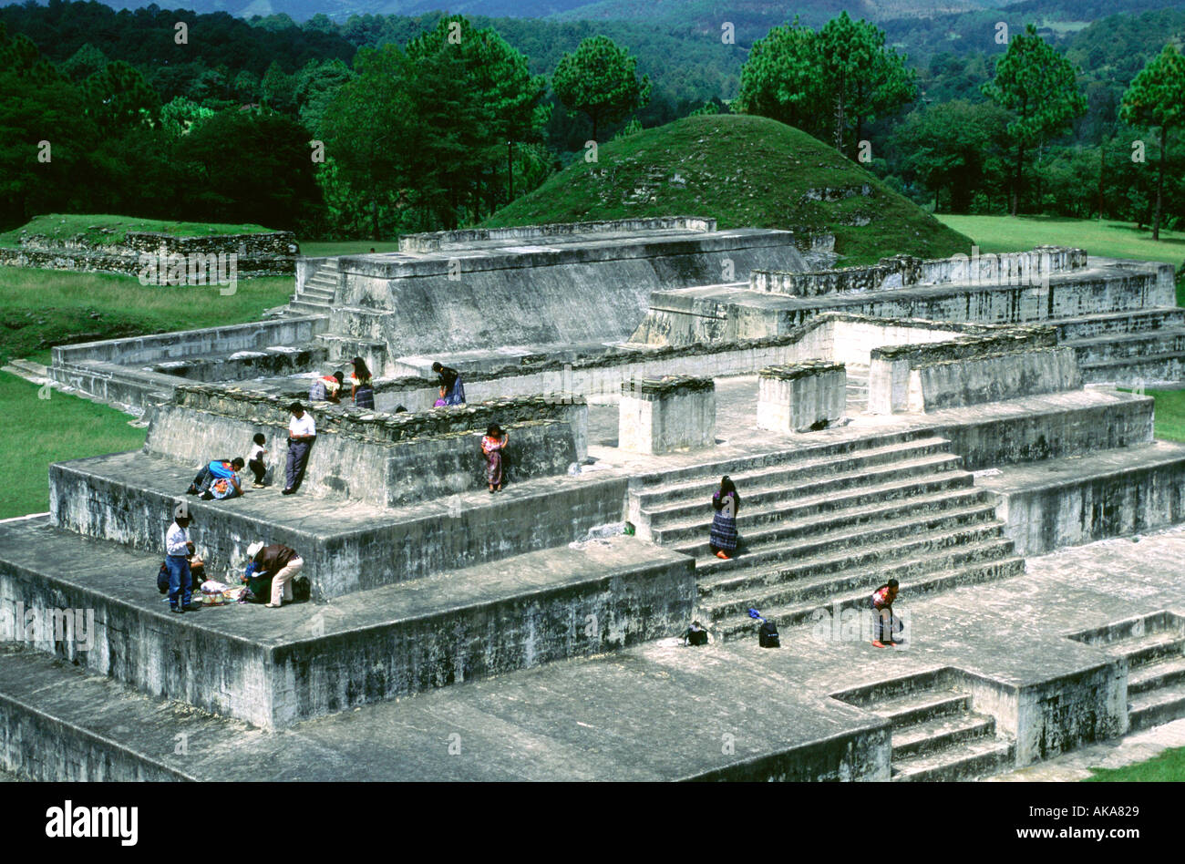 Zaculeu archaeological site. Huehuetenango. Guatemala Stock Photo - Alamy
